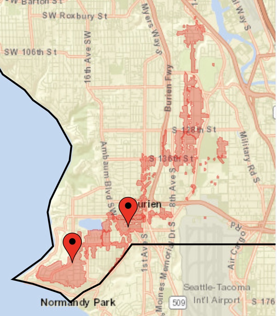 Normandy Park Seattle Map